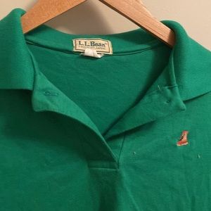 L.L. Bean | Shirts | Vintage Emerald Green Ll Bean Polo | Poshmark